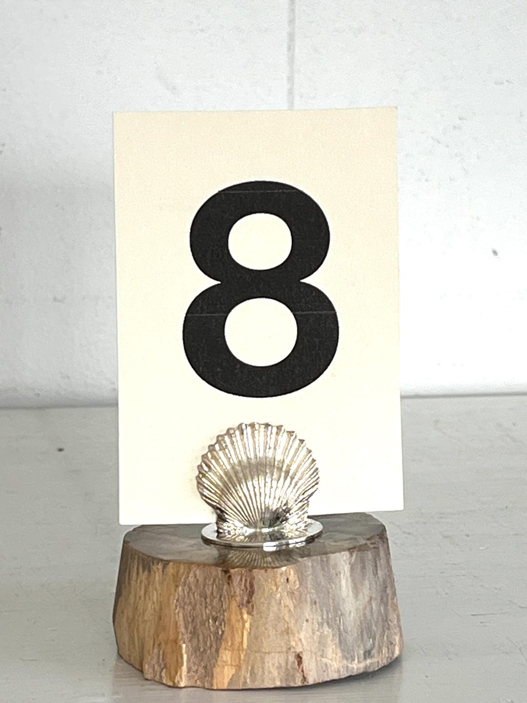 Vintage Shell Place Card Holder, Silver Plate, Leonore Doskow | Shell ...
