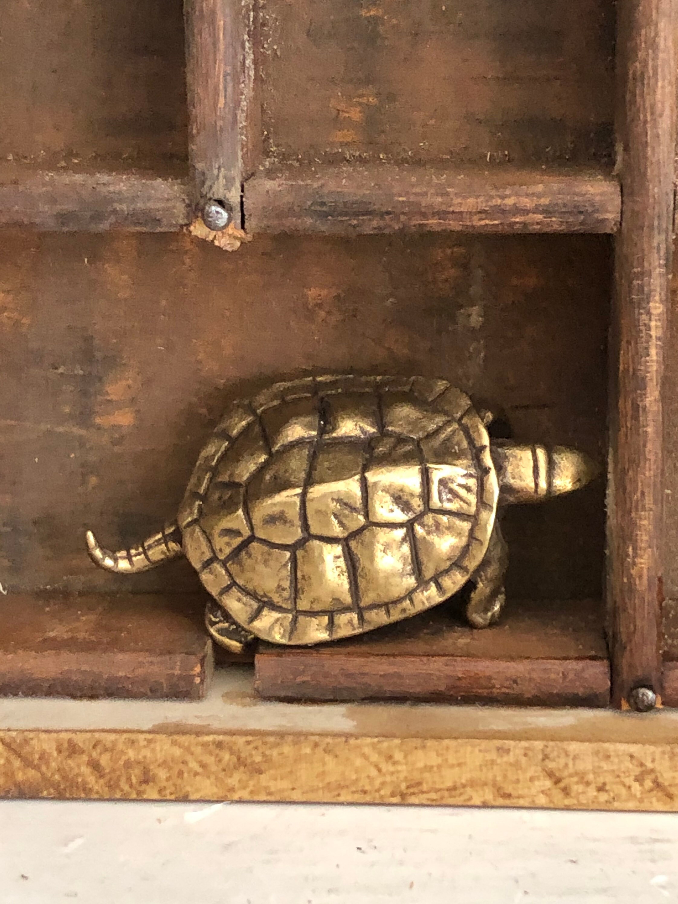 Brass Turtle Brass Tortoise Miniature Brass Turtle - Etsy