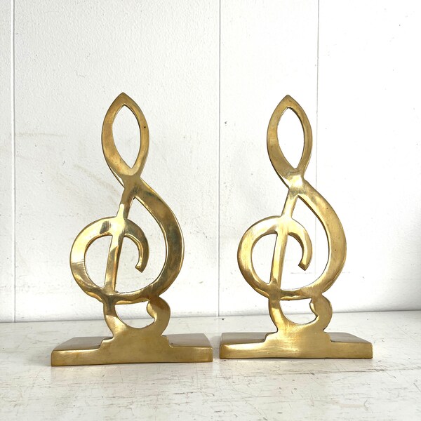 Brass Music Note - Etsy