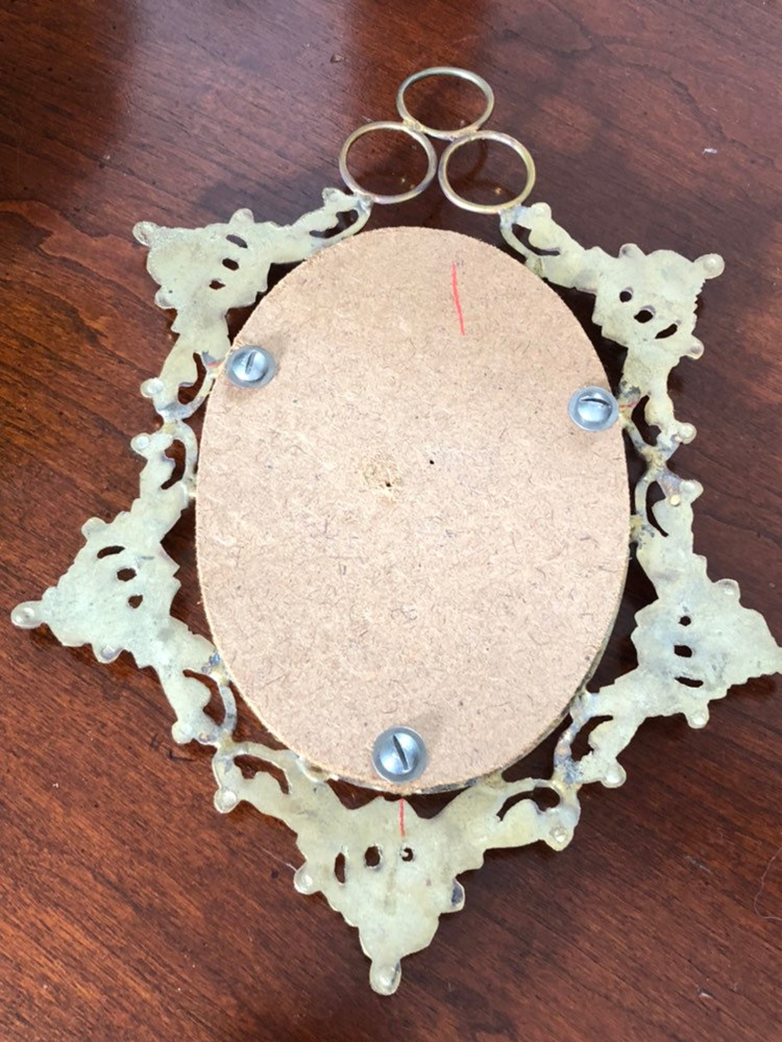 Brass Mirror, Vintage | Small Brass Wall Mirror - Etsy