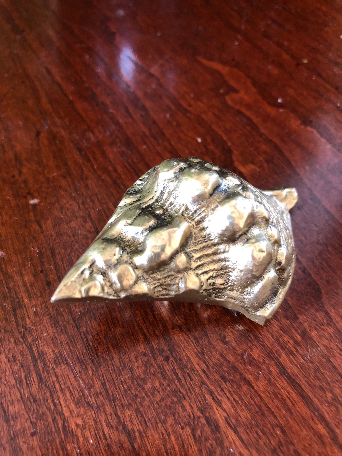 Brass Shell Brass Seashell Pair of Vintage Brass Seashells - Etsy