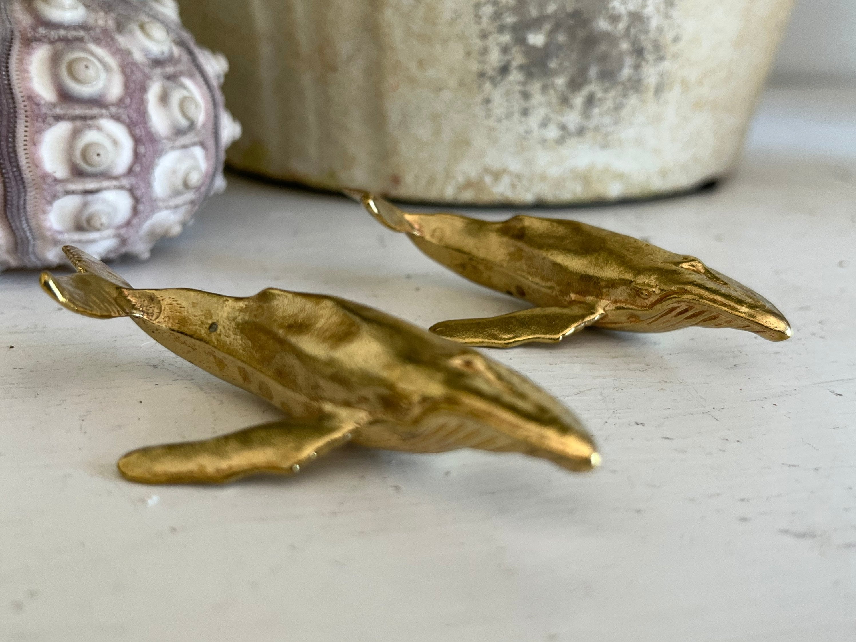 Brass Humpback Whale Miniature Blue Whale Nautical - Etsy