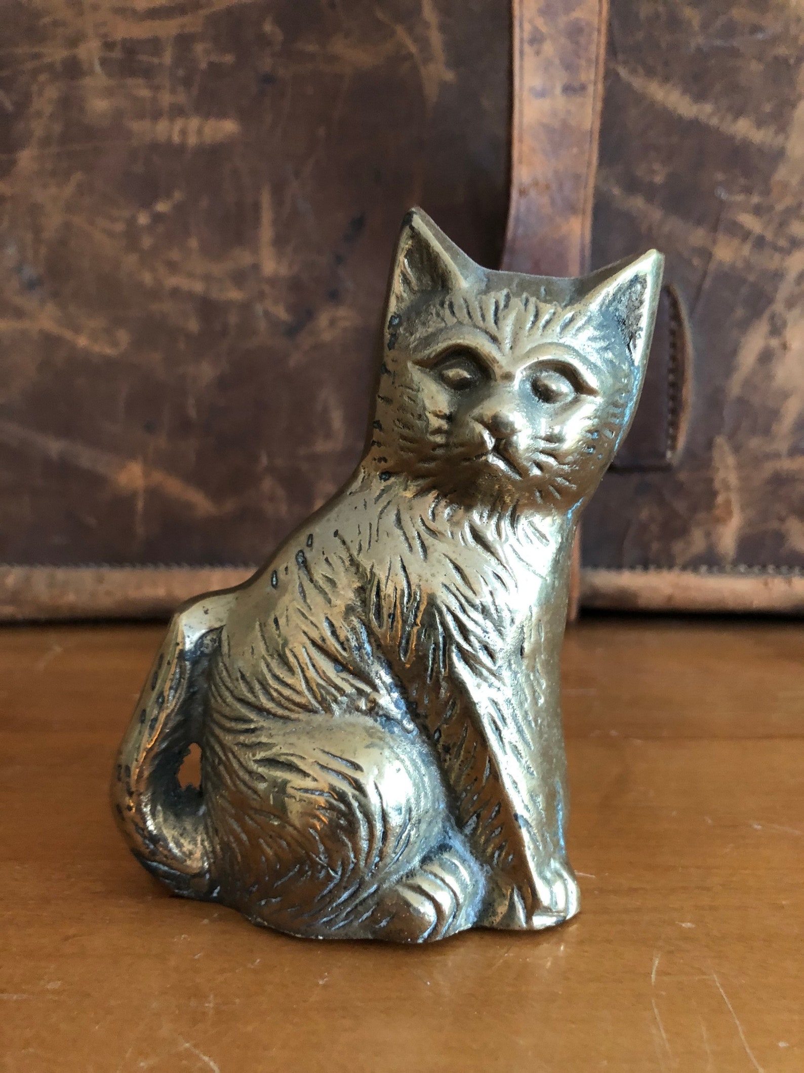 Brass Cat Brass Kitten Vintage Brass Cat 2 - Etsy