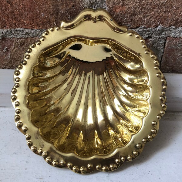 Brass Shell Dish - Etsy