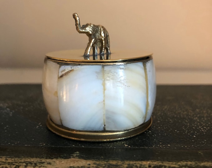 Bejeweled Enameled Animal Trinket Box/figurine With Rhinestones-cute ...