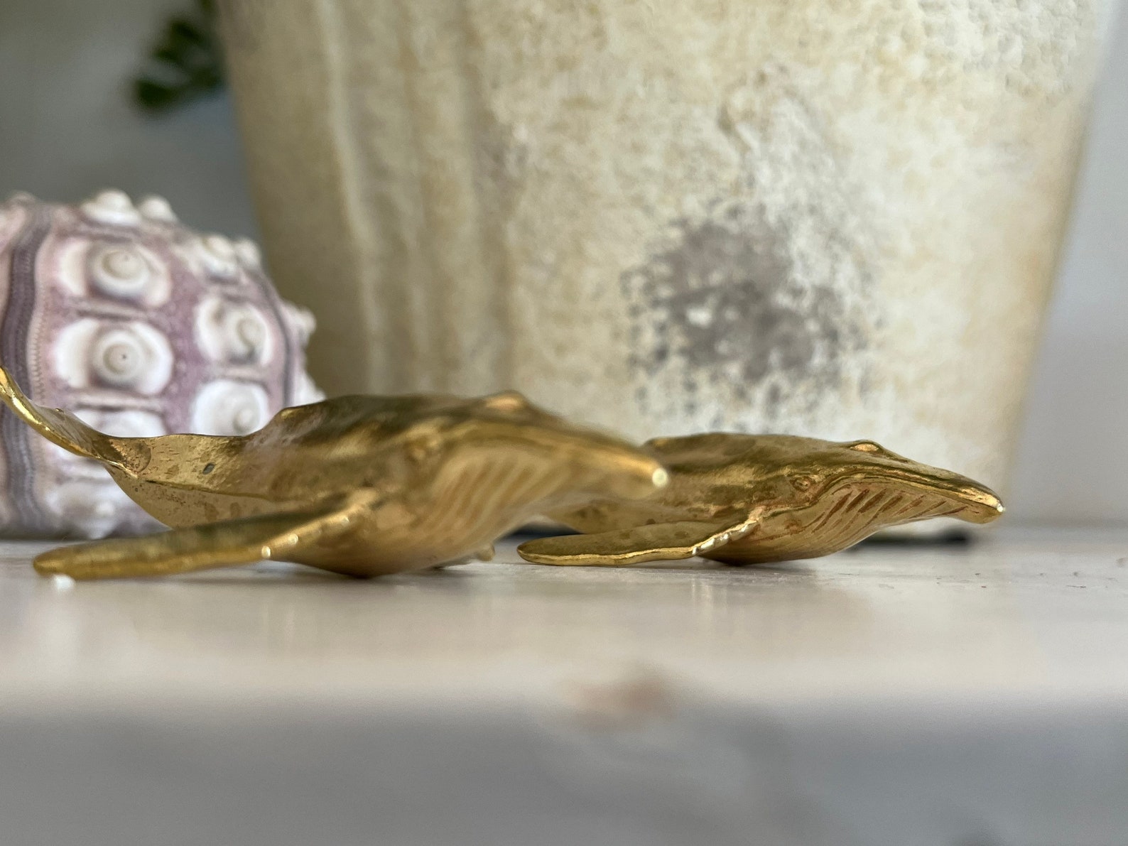 Brass Humpback Whale Miniature Blue Whale Nautical - Etsy