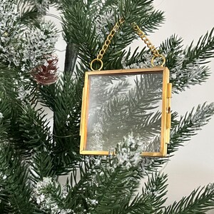 Small Brass Hanging Frame | Ornament Frame - Etsy