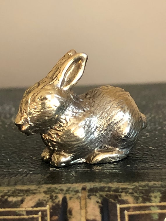 Miniature Brass Rabbit Brass Bunny Rabbit Easter Bunny | Etsy