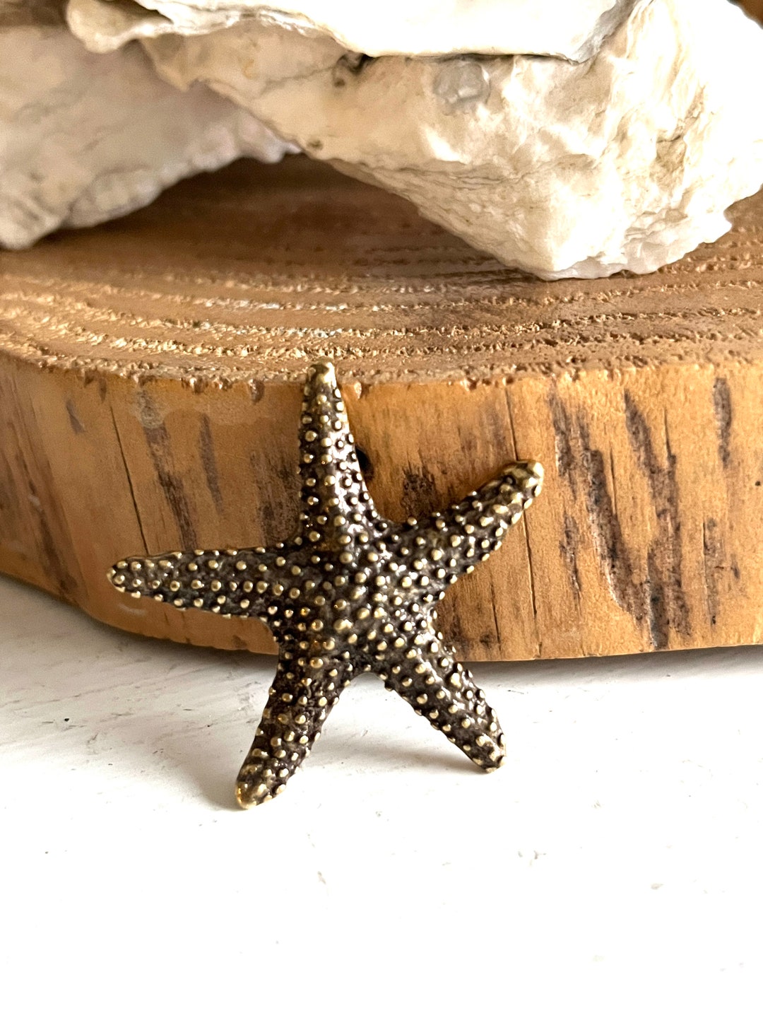 Miniature Brass Starfish | Beach Decor - Etsy