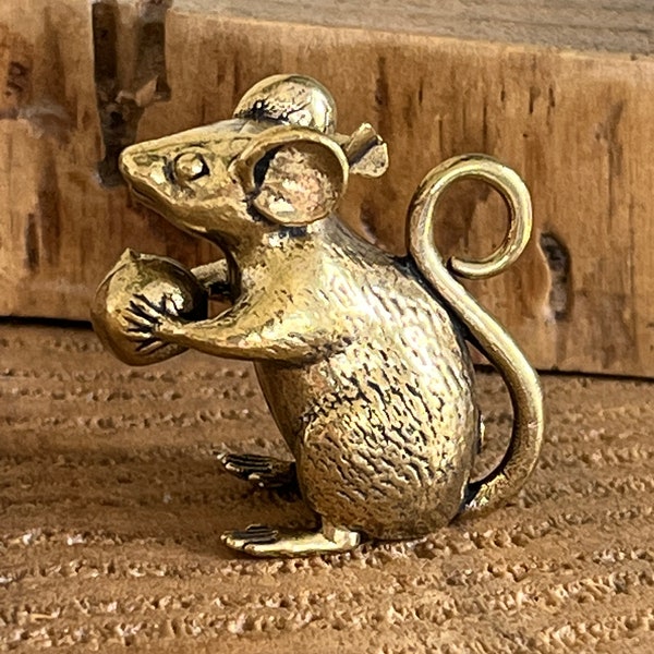 Brass Mouse - Etsy