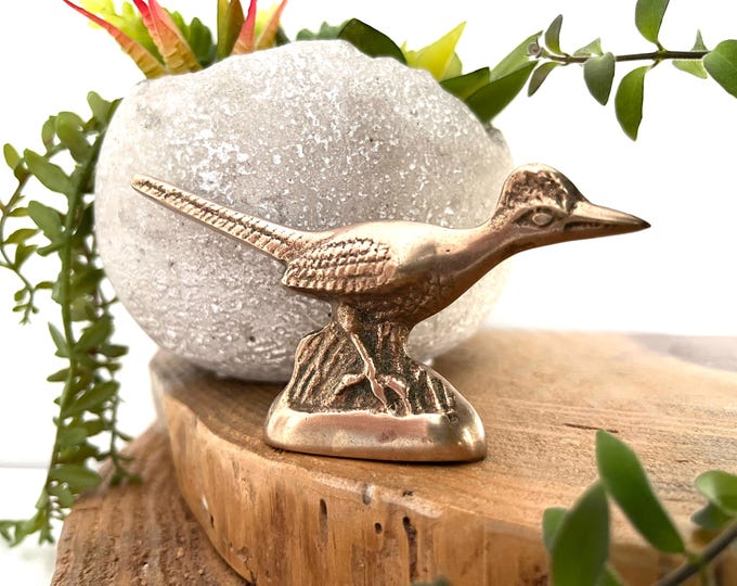 Vintage Brass Roadrunner - Etsy