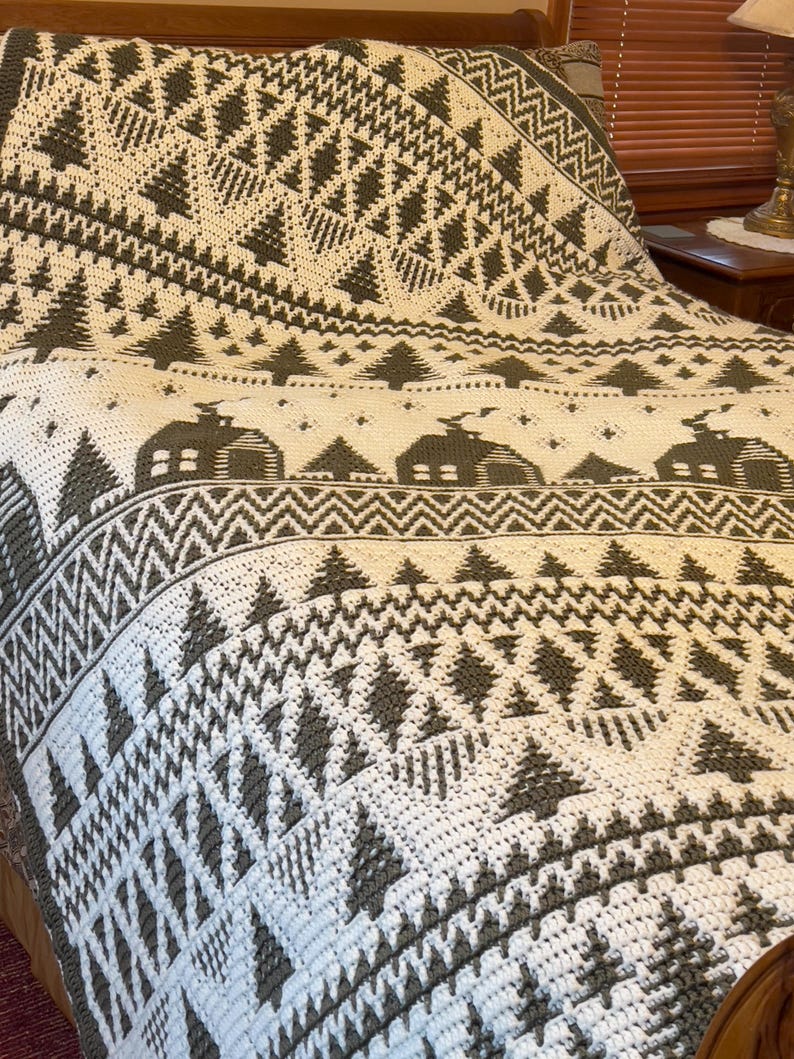 Handmade Crochet Afghan - Sholach Mosaic Crochet - Etsy