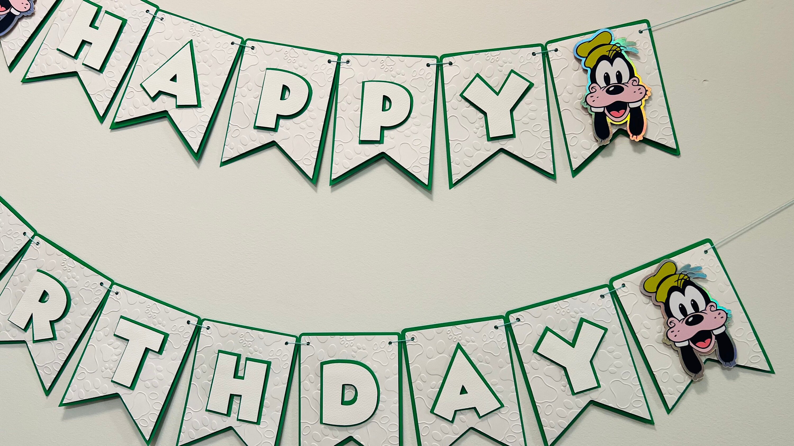 Dog Banner Goofy Theme Birthday Banner Customize Party - Etsy