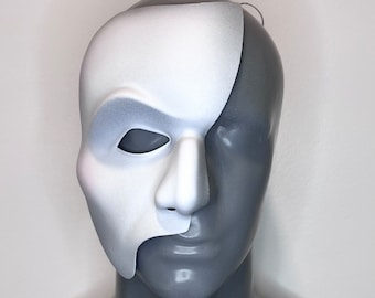 Made to Order. Half Face Phantom Mask. Phantom of the Opera Mask ...