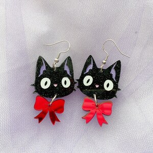 Kikis Delivery Service Inspired Jiji Earrings - Etsy