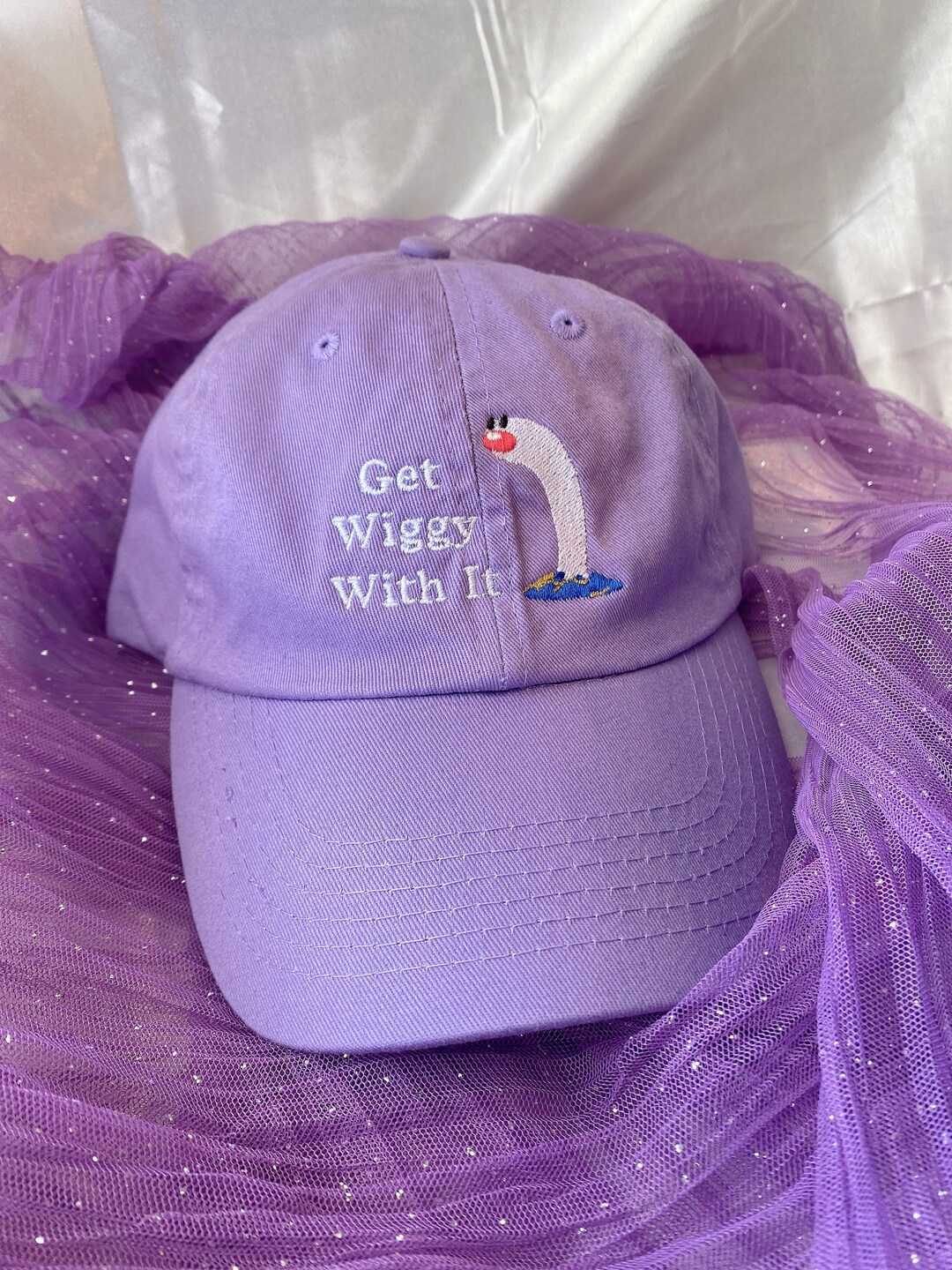 Get Wiggy With It Embroidered Classic Cap | Pokemon Wiglett Inspired ...