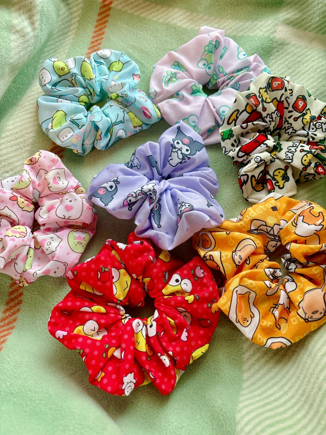 Handmade Anime Scrunchies | Kawaii Character Inspired - Etsy