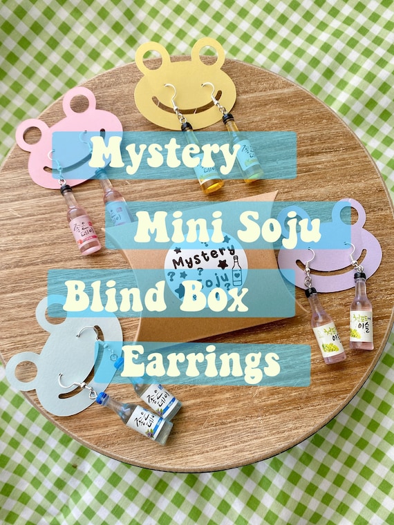 Mini Soju Blind Box Earrings Blind Box Mystery Earrings - Etsy