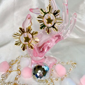 Philippine Sun and Star Dangle Earrings | Pinay Made Araw Hikaw - Etsy