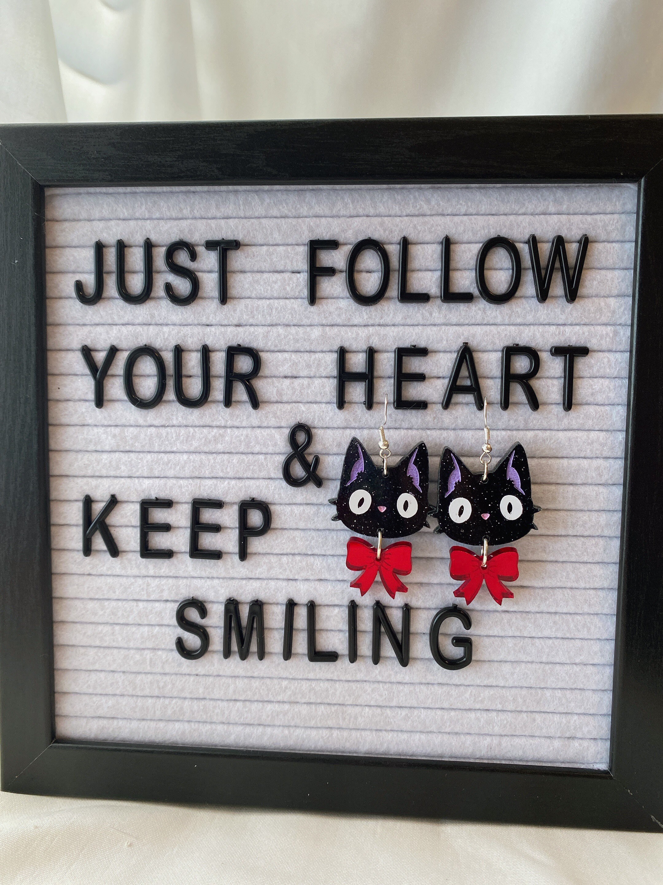 Kikis Delivery Service Inspired Jiji Earrings - Etsy