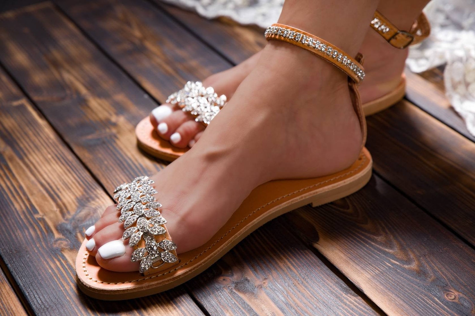 Wedding Sandals for Bride Bridal Sandals Beach Wedding - Etsy