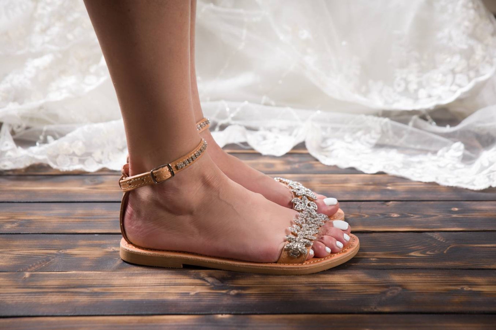 Wedding Sandals for Bride Bridal Sandals Beach Wedding - Etsy