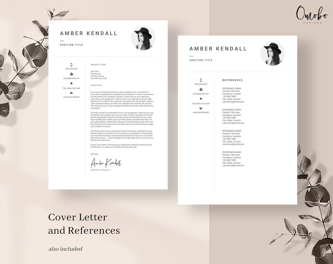 Resume Template, Resume, Professional Resume Template, Resume Templates ...