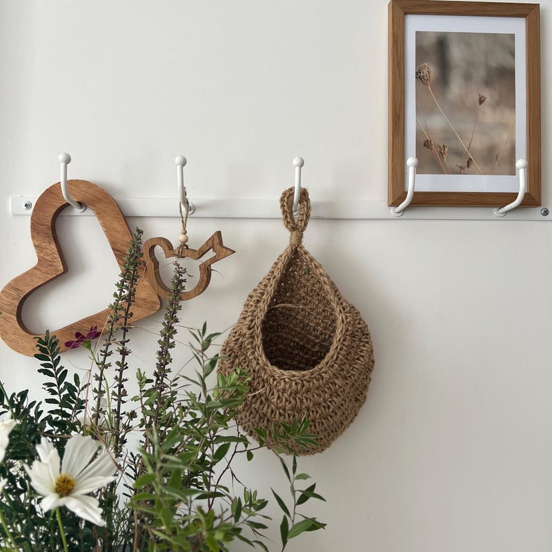 Jute Storage Hanging - Etsy UK