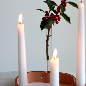 Advent Candle Holder/ Vegan Leather Belt for Candles/ Bywirth/ Ekta ...