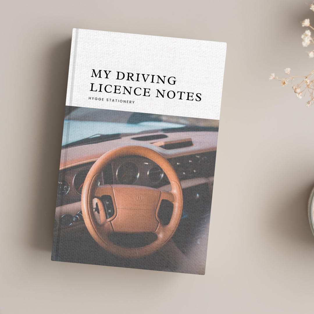 My Driving Licence Notes: Lined Study Journal, Theory Test Revision ...