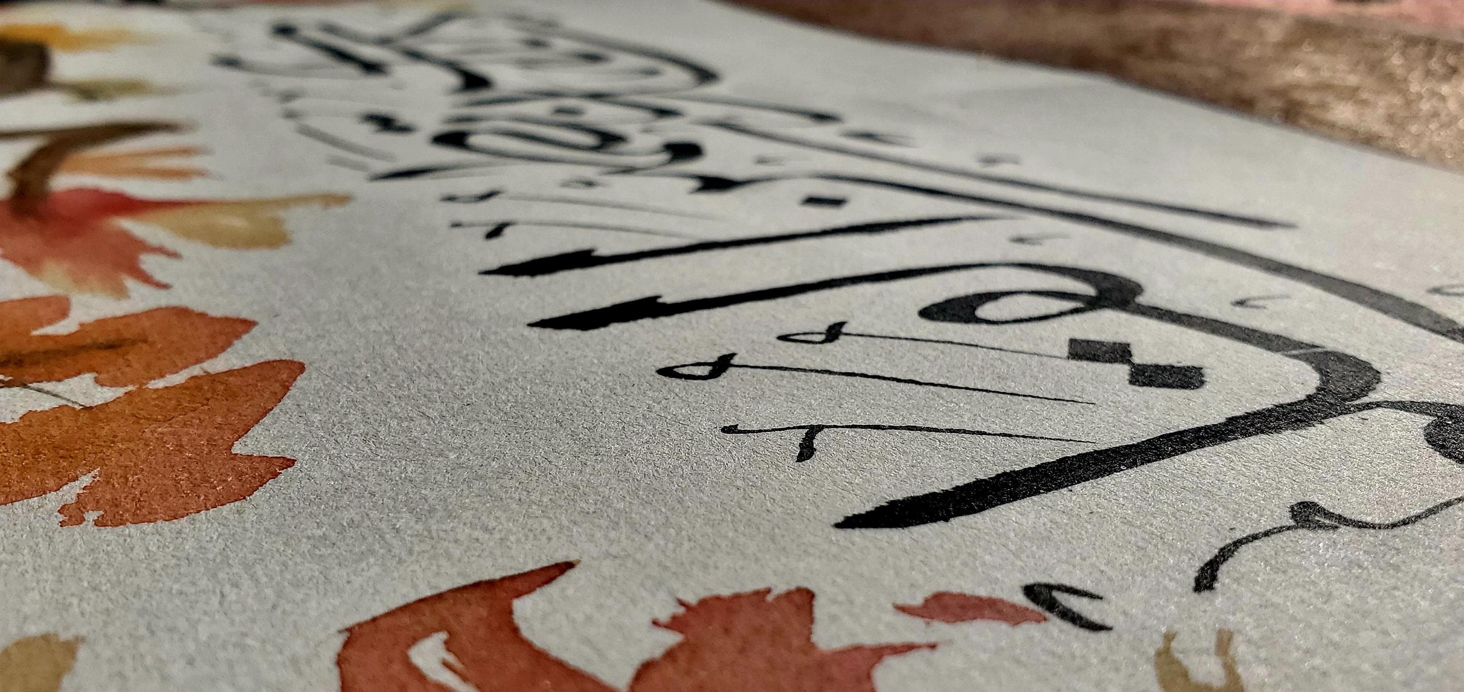Arabic Japanese Chinese Islamic Calligraphy Scroll Fall Season - Etsy