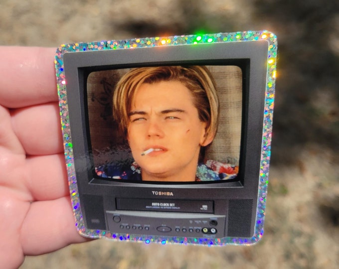 Leonardo Dicaprio Sticker / Romeo and Juliet is on TV / Glitter / VHS ...