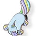 Platycorn (platypus Unicorn) Enamel Lapel Pin,rose Gold Hue,plastic ...