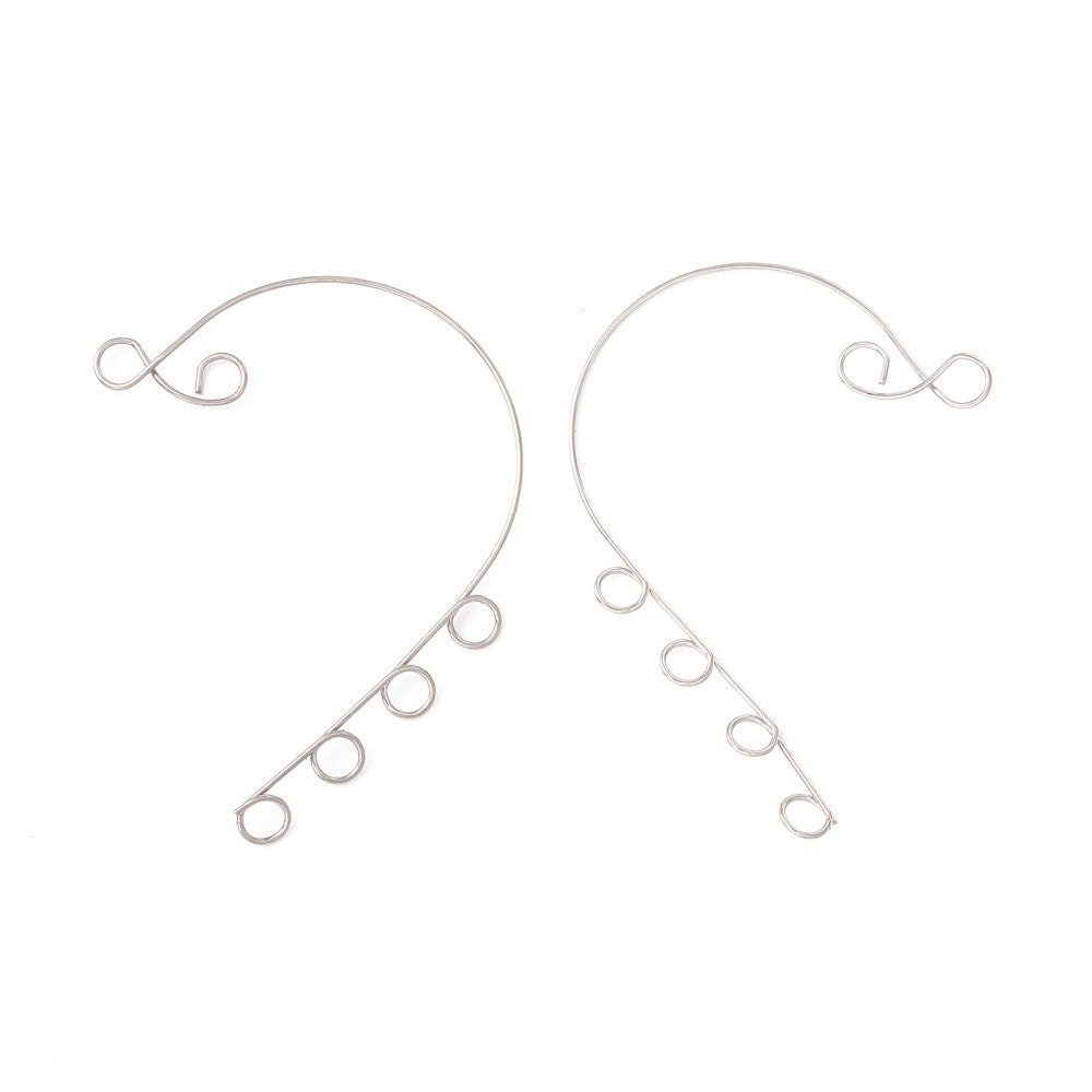 Surgical Steel Earring Cuff, Set of 10, DIY Jewelry Supplies, Boho ...
