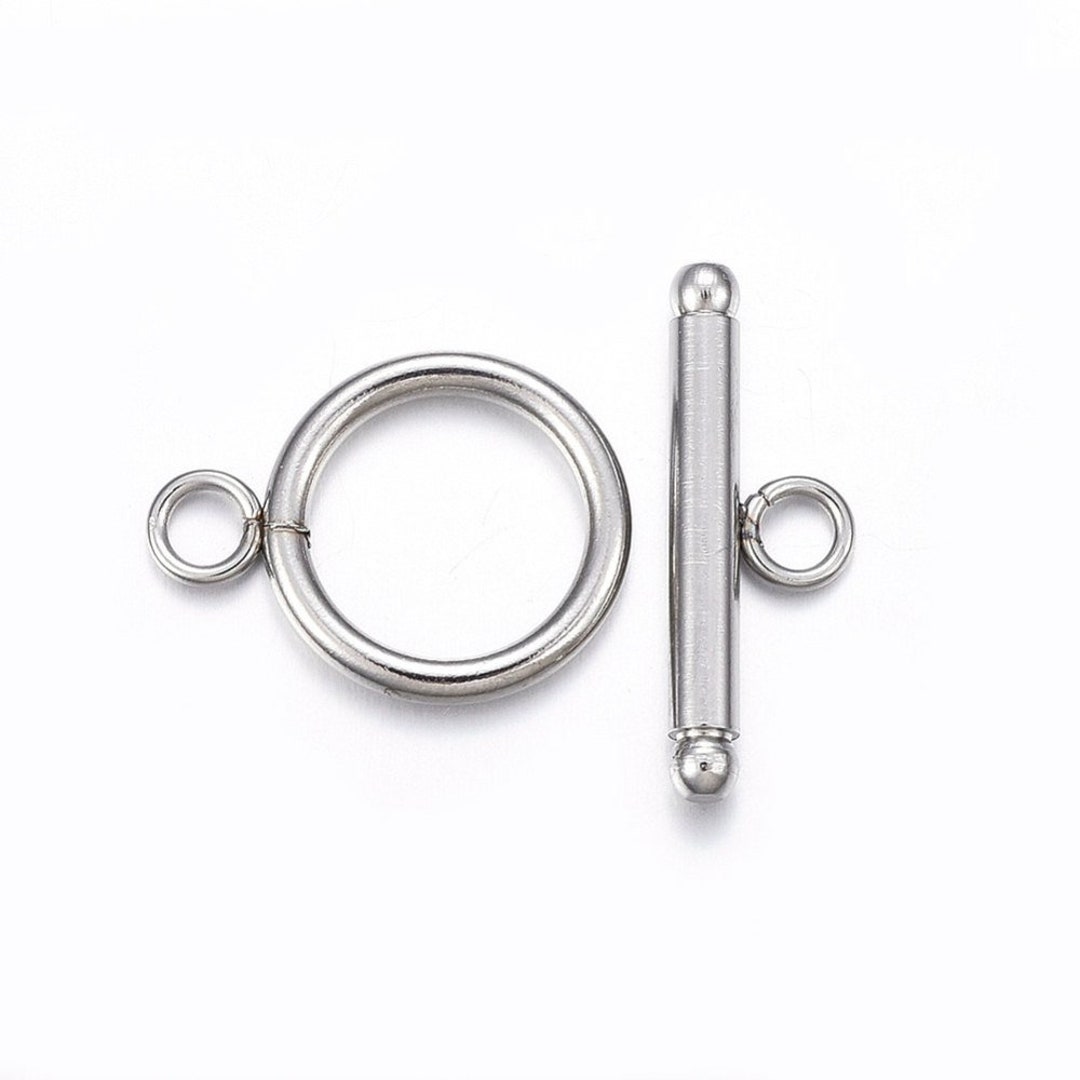 Classic Stainless Steel Toggle Clasp Set Set of 5 Sets 304 - Etsy