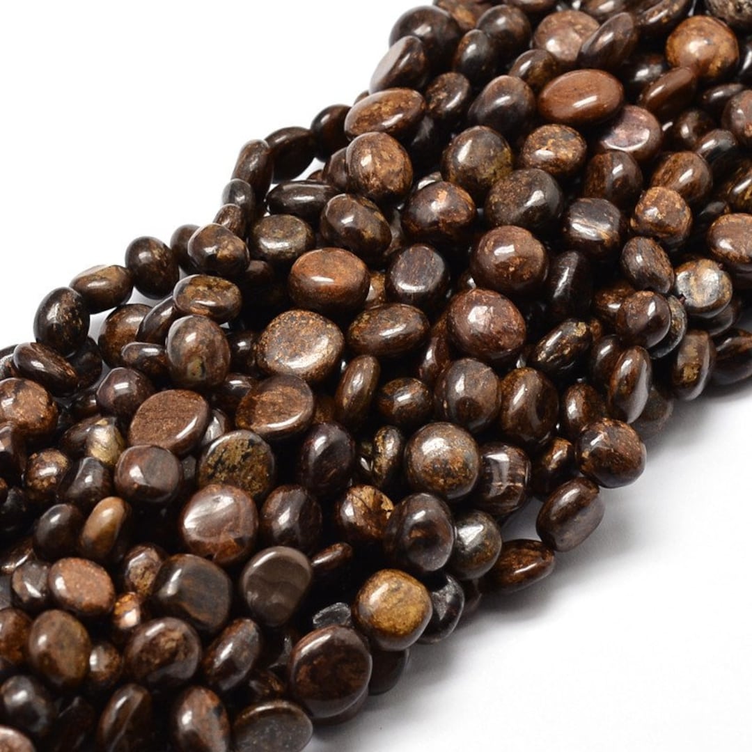 Natural Bronzite Bead Strand Pebble 5~10x6~7mm, 15", Hole 1mm, Gemstone ...