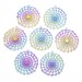 Rainbow Stainless Steel Spider Web Chandelier Component Set of 2, 30mm ...