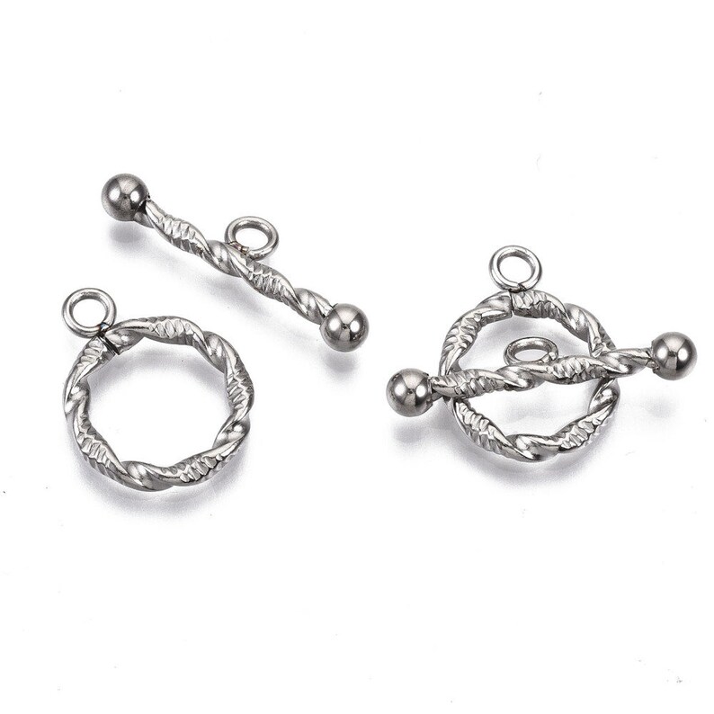 Stainless Steel Toggle Clasp Set Set of 5 Sets 304 Stainless - Etsy