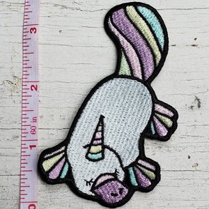 Platycorn platypus Unicorn Iron on Patch, DIY Party Supply ...