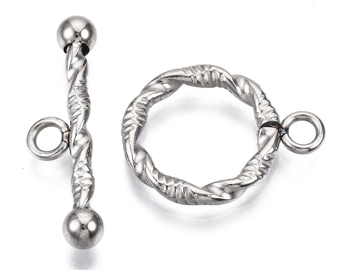 Stainless Steel Toggle Clasp Set Set of 5 Sets 304 Stainless - Etsy