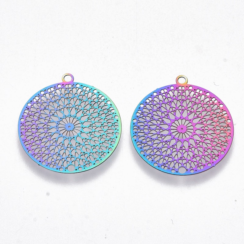 Steel Filigree Discs - Etsy