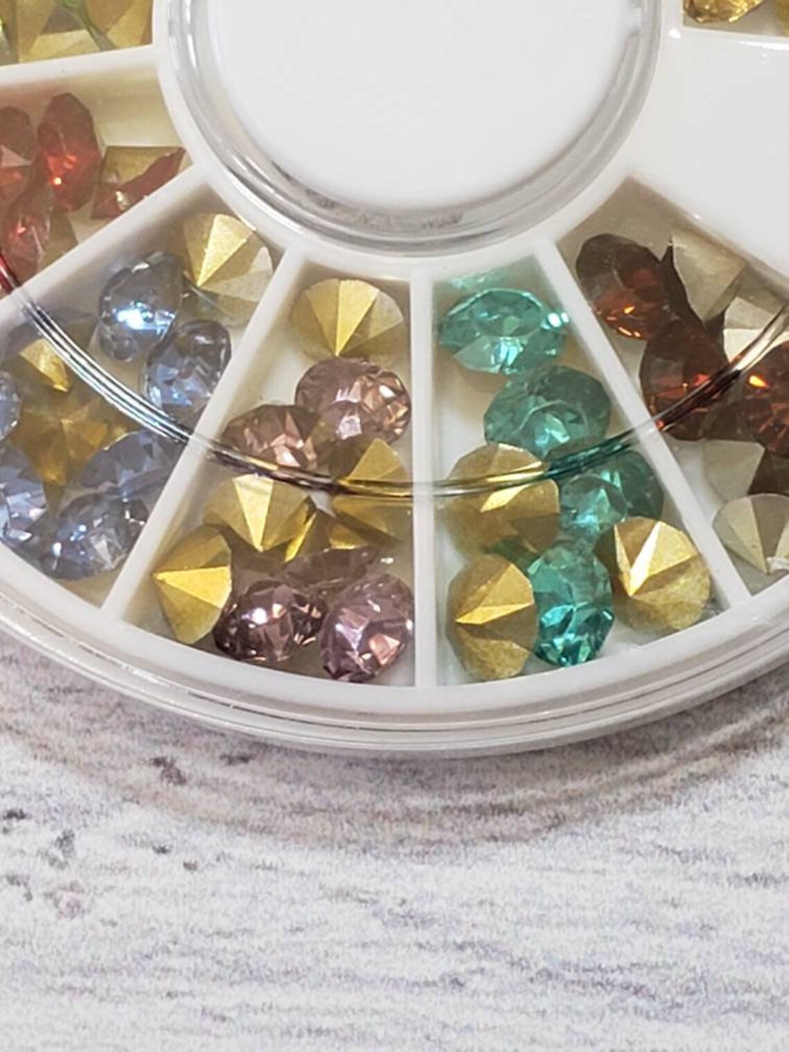 5mm Resin Rhinestones Assorted Colors in Plastic Box 12 - Etsy