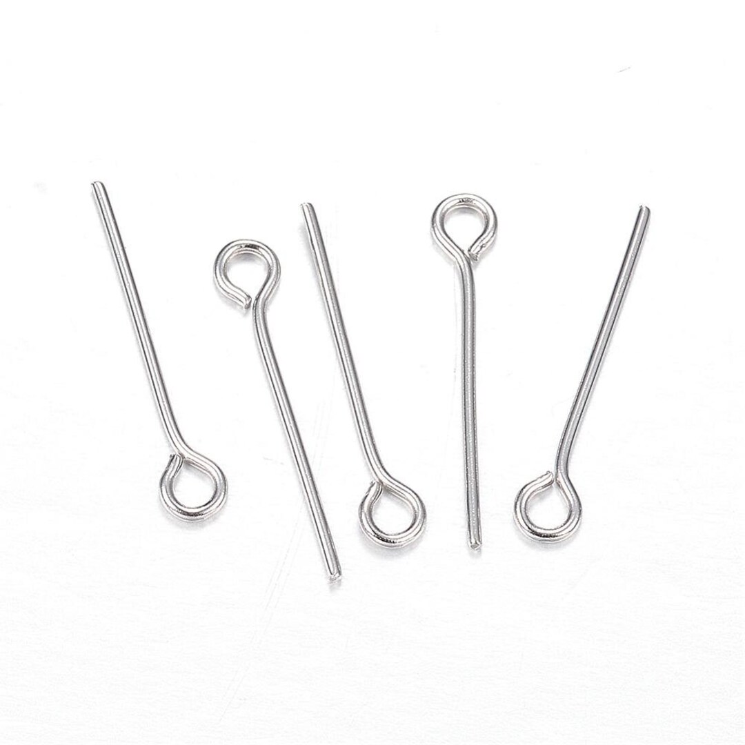Stainless Steel Eye Pins 20MM Long .8mm Set of 50 or 200 - Etsy