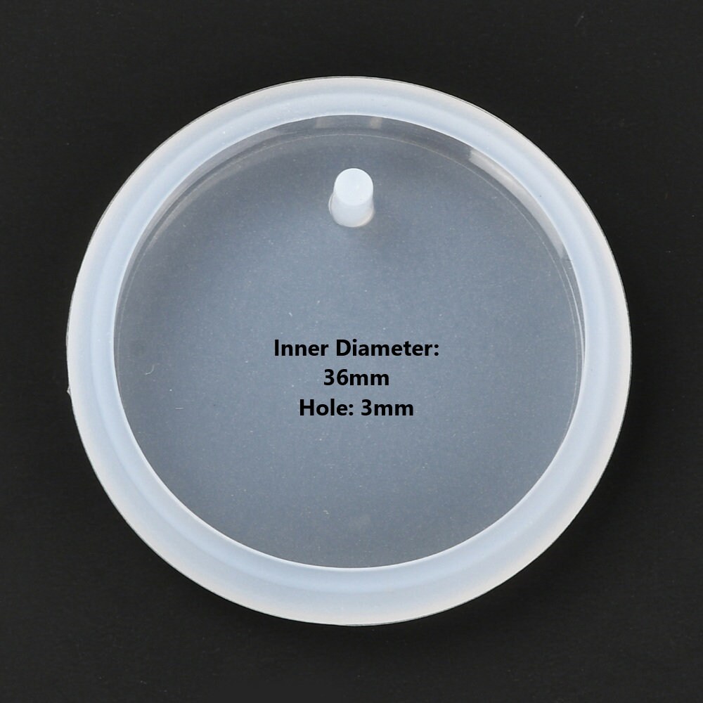 36mm Round Pendant Mold With Rounded Edge Resin Casting - Etsy