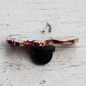 Platycorn (platypus Unicorn) Enamel Lapel Pin,rose Gold Hue,plastic ...