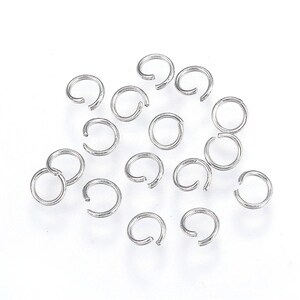 Stainless Steel Open Round Jump Rings Set of 500, Choose 3.5, 4 or 5mm ...