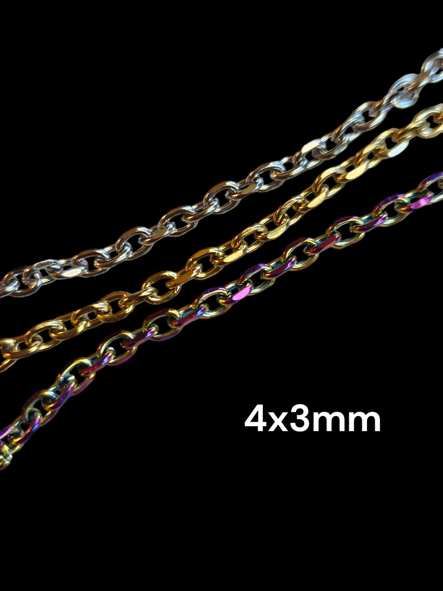 Diamond Cut Cable Stainless Steel Chain, Sold by the Foot, Unwelded ...