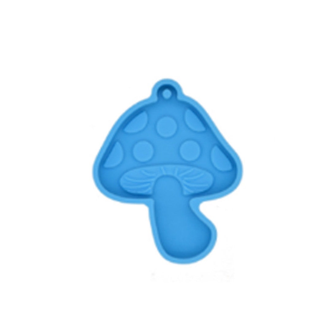 Mushroom Silicone Key Chain Mold, for DIY Decor, Resin Epoxy Jewelry ...