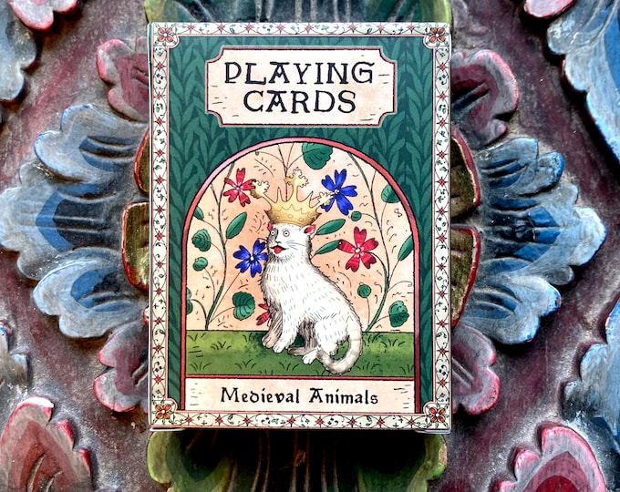 Medieval Animal Playing Cards - Etsy