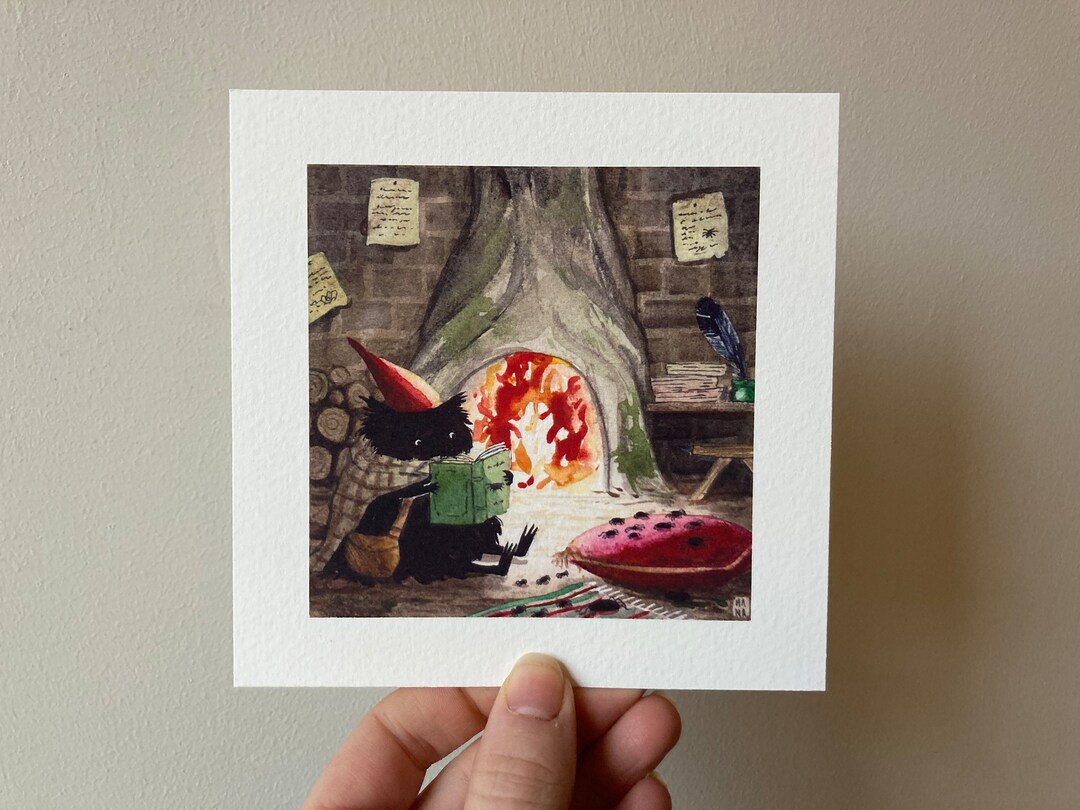 Soren Spider-stealer II - Mossberry Woods - Square Print - Etsy